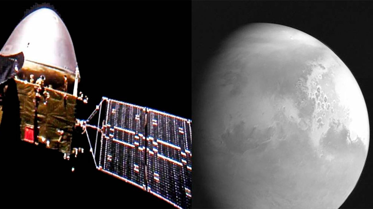 Sonda china entró en la órbita de Marte y capturó increíbles imágenes ...